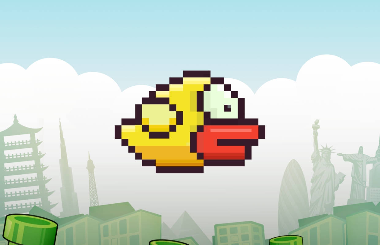 Flappy Bird is er nu om je foldable te breken: Foldy Bird | Androidworld.nl
